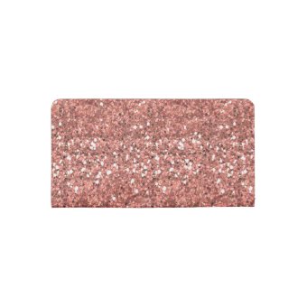 Personalized Girly Rose Gold Glitter Sparkles Name Checkbook Cover | Zazzle