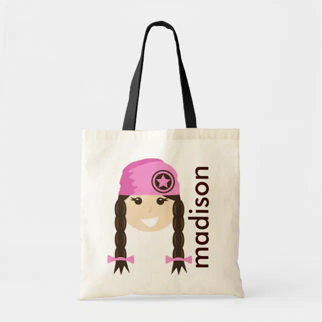 Personalized Girly Tote Bag | Zazzle