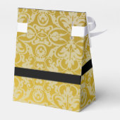 Personalized Gold & Black Tent Favor Box | Zazzle