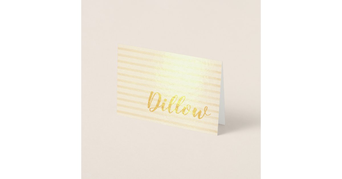 Personalized Gold Foil Design Foil Card | Zazzle