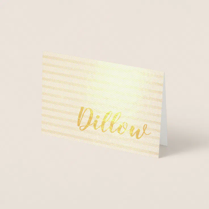 Personalized Gold Foil Design Foil Card | Zazzle
