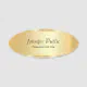 Personalized Gold Glamour Elegant Script Template Name Tag | Zazzle