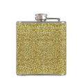 Personalized Gold Glitter Flask | Zazzle