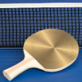Personalized Gold Metallic Radial Texture Ping Pong Paddle | Zazzle