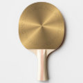 Personalized Gold Metallic Radial Texture Ping Pong Paddle | Zazzle