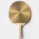 Personalized Gold Metallic Radial Texture Ping Pong Paddle | Zazzle