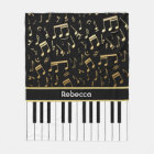 Piano Keyboard Custom Fleece Blanket | Zazzle.com