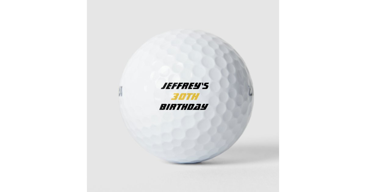 Personalized Golf Ball, 30th Birthday Golf Balls | Zazzle