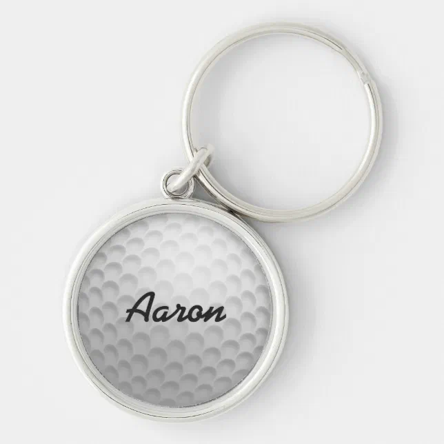 Personalized Golf Ball Keyring Keychain Gift | Zazzle