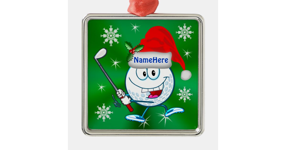 Personalized Golf Christmas Tree Ornaments | Zazzle