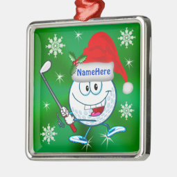 Personalized Golf Christmas Tree Ornaments | Zazzle