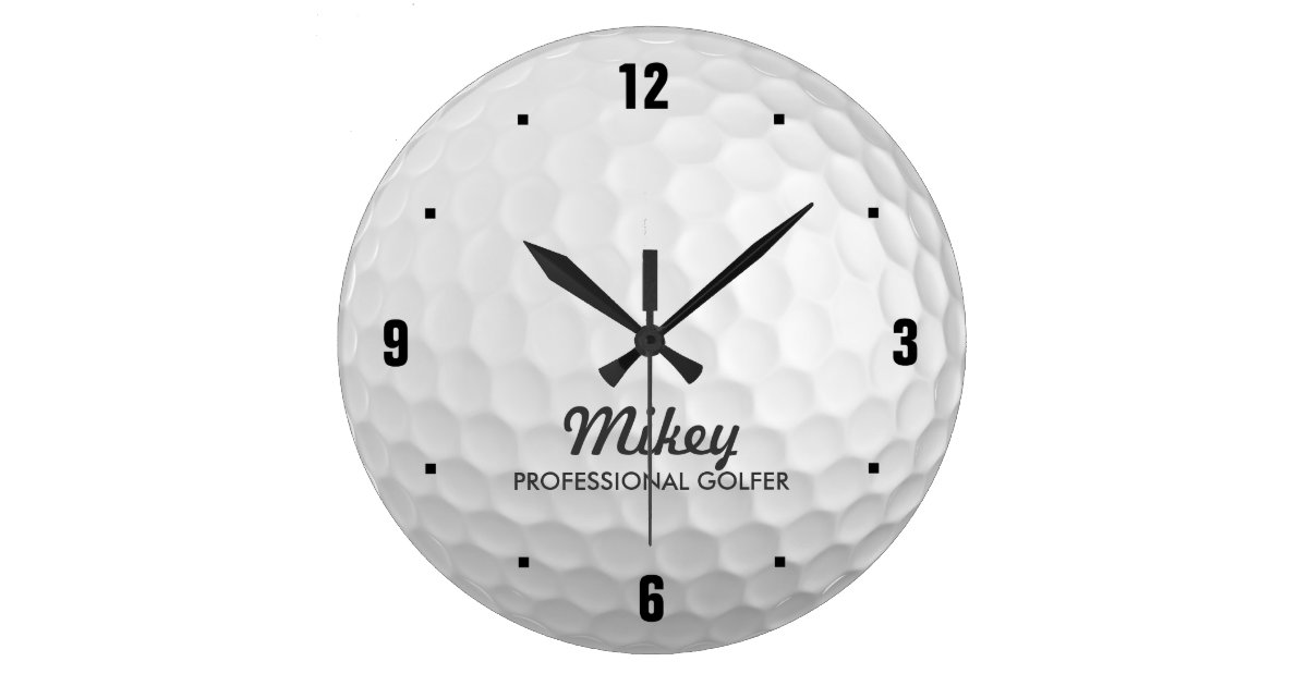 Personalized Golf Clock | Zazzle.com