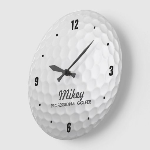 Personalized Golf Clock | Zazzle