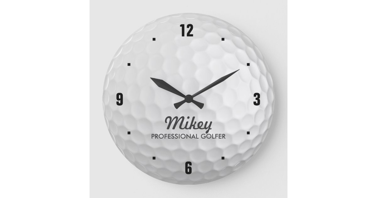 Personalized Golf Clock | Zazzle