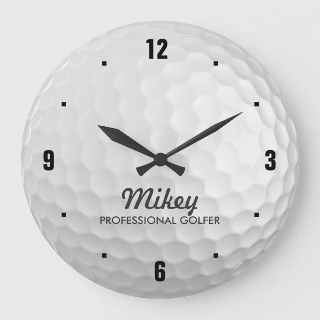 Personalized Golf Clock | Zazzle
