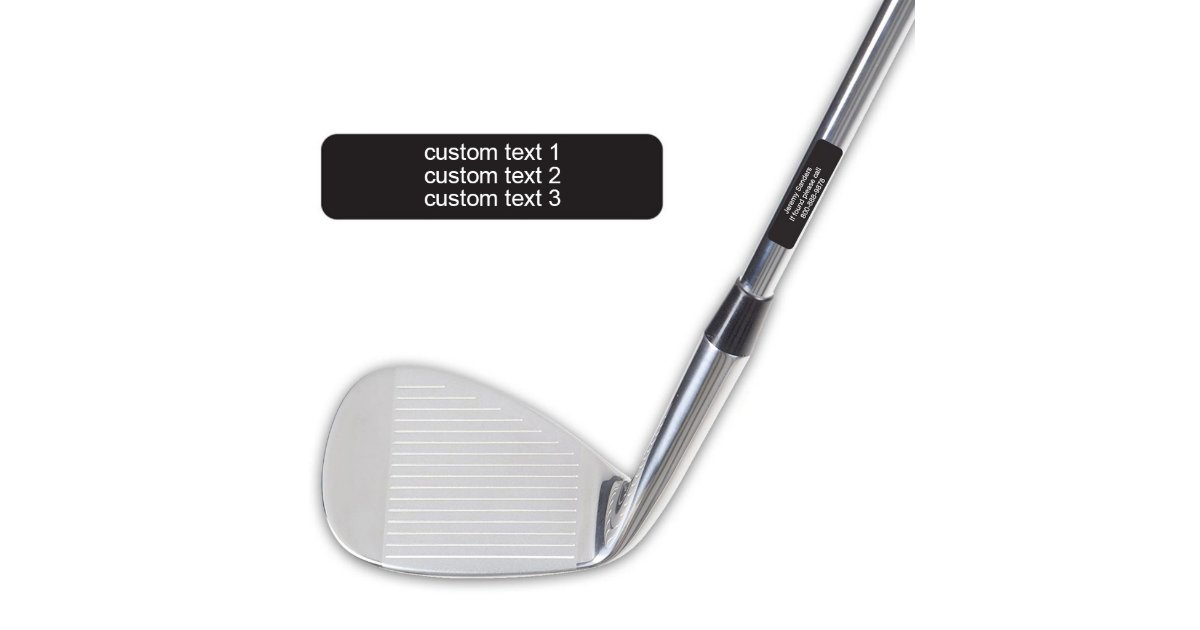 Personalized Golf Club Labels | Zazzle