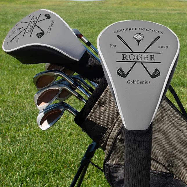 Personalized Golf Club Name Driver Golf Head Cover | Zazzle