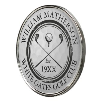 Personalized Golf Club Name Golf Ball Marker | Zazzle