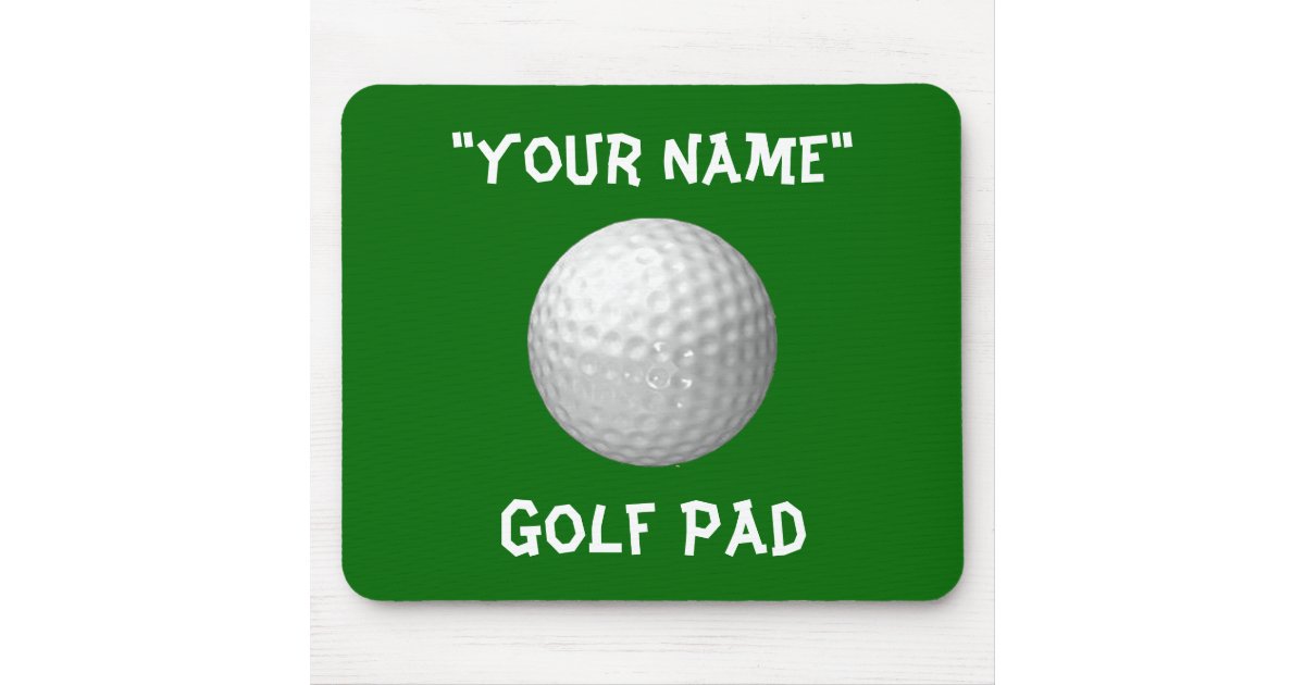 Personalized Golf Mouse Pad | Zazzle