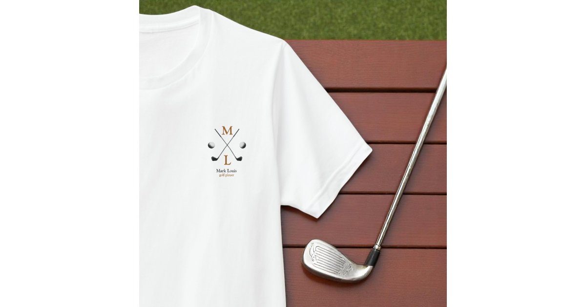 Personalized Golf Player T-Shirt | Zazzle