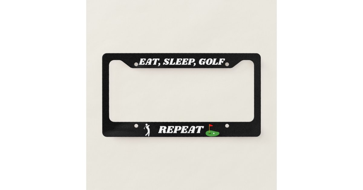 Personalized Golf Quotes Funny Novelty Golf License Plate Frame | Zazzle