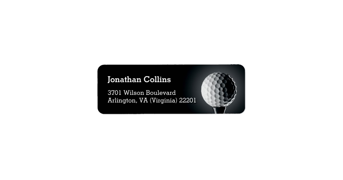 Personalized Golf | Sport Label | Zazzle
