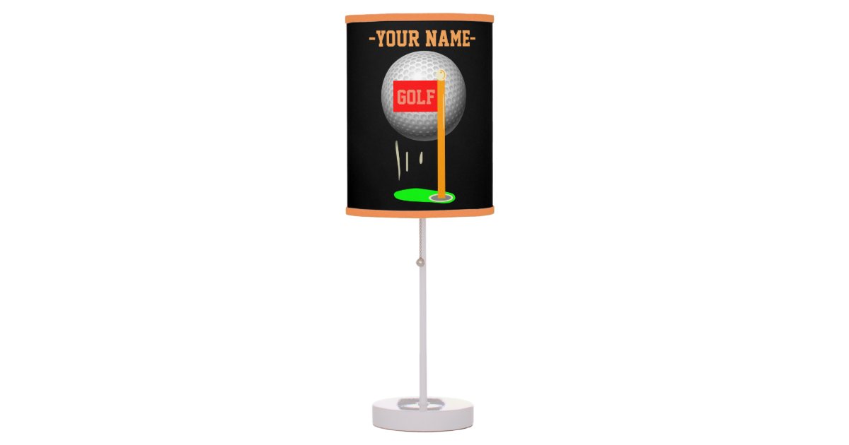 Personalized Golf Table Lamp | Zazzle
