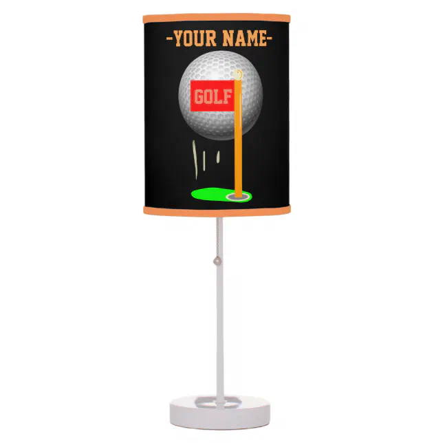 Personalized Golf Table Lamp | Zazzle