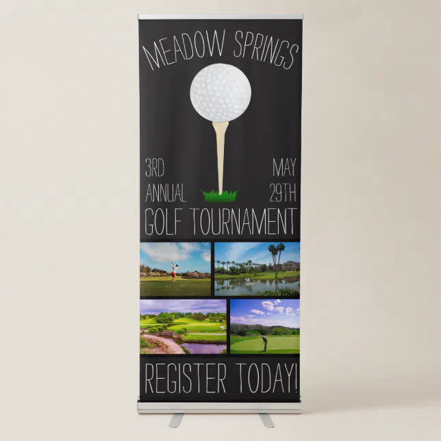 Personalized Golf Tournament Golf Course Banner Ad | Zazzle