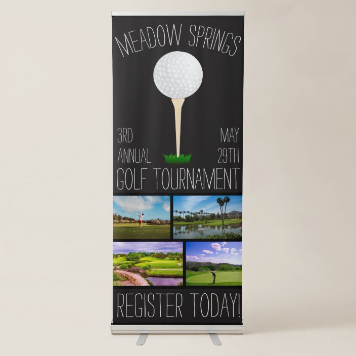 Personalized Golf Tournament Golf Course Banner Ad | Zazzle