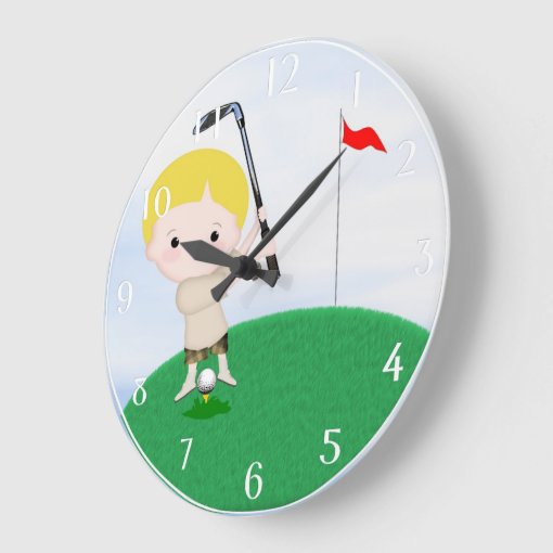 Personalized Golf Wall Clock | Zazzle