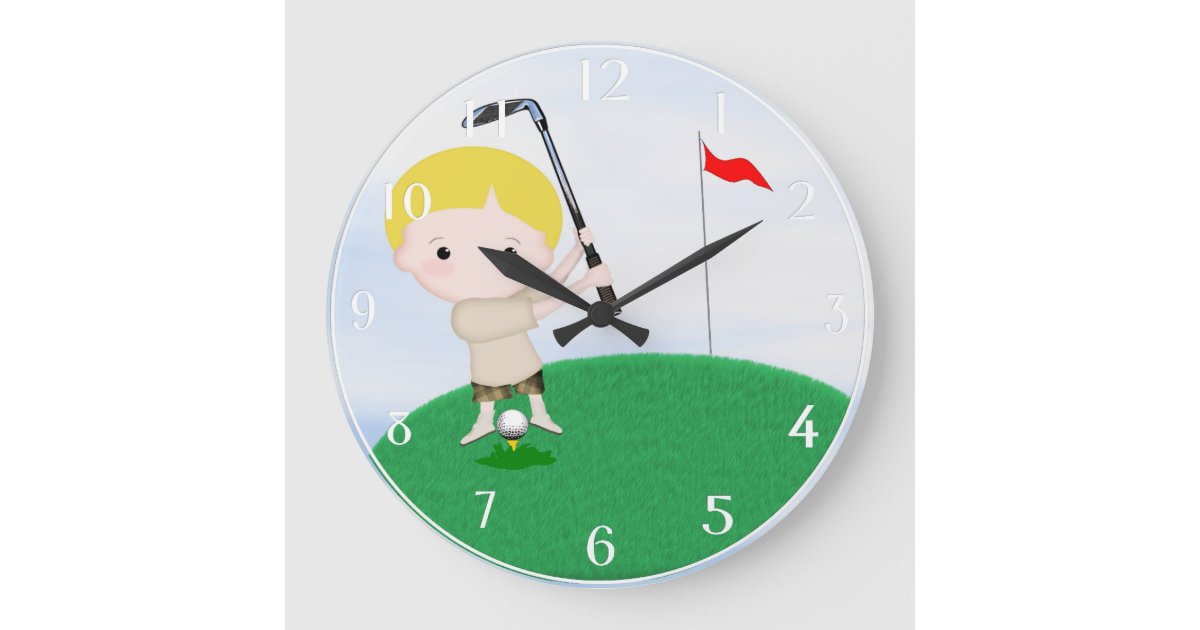 Personalized Golf Wall Clock | Zazzle