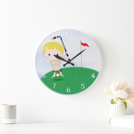 Personalized Golf Wall Clock | Zazzle