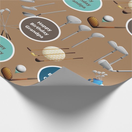 Personalized Golf Wrapping Paper | Zazzle