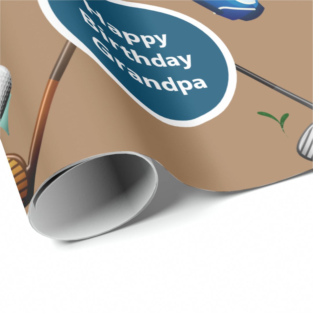Personalized Golf Wrapping Paper | Zazzle