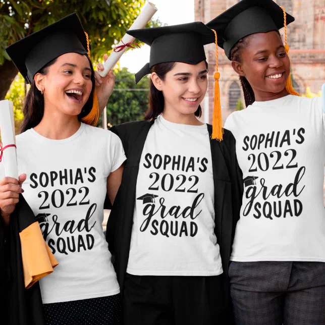 Personalized Grad Squad T-Shirt | Zazzle