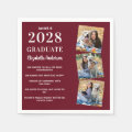 Personalized Graduate Fun Facts 3 Photo Graduation Napkins | Zazzle