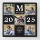 Personalized Graduate Monogram Photo Collage Square Wall Clock | Zazzle