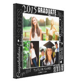 Personalized Graduation 2015 Photo Collage Canvas Print | Zazzle