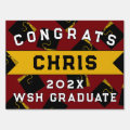 Personalized Graduation 2025 Maroon Sign | Zazzle