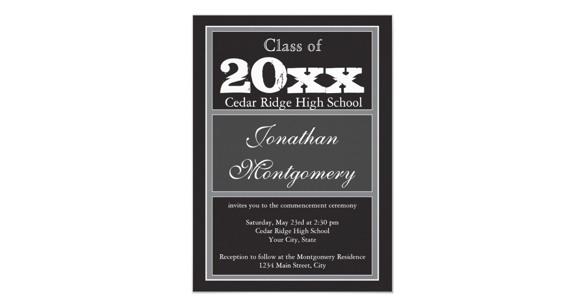 Personalized Graduation Announcements Black | Zazzle.com