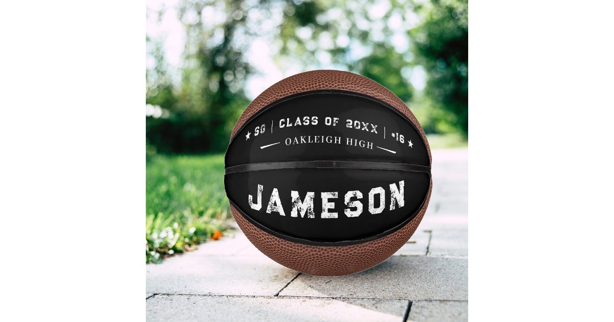 Personalized Graduation Athlete Keepsake Mini Basketball | Zazzle