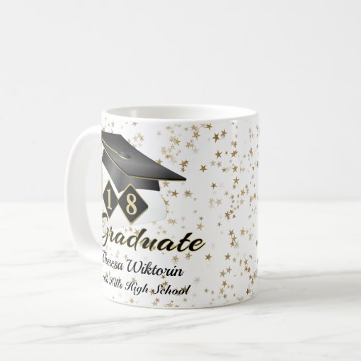 Personalized Graduation Black And Gold 20xx Coffee Mug Zazzle