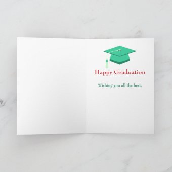 Personalized Graduation Congratulations Card | Zazzle