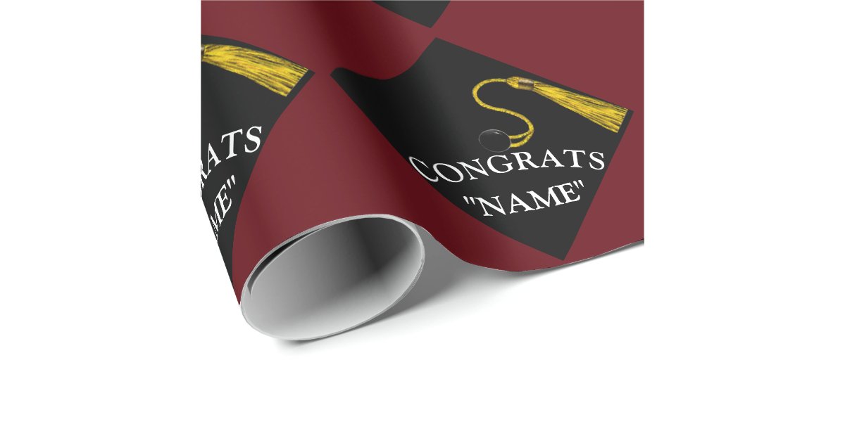 Personalized Graduation Gift Wrapping Paper | Zazzle