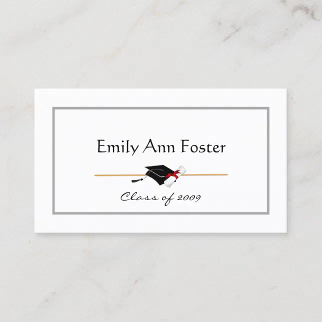 Personalized Graduation Name Cards | Zazzle