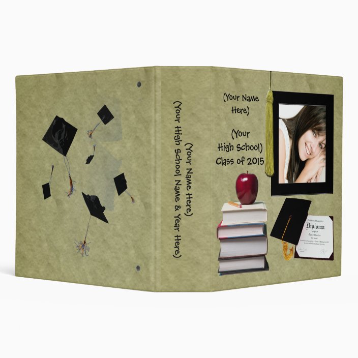 Personalized Graduation or High School Memory Book Binder | Zazzle.com