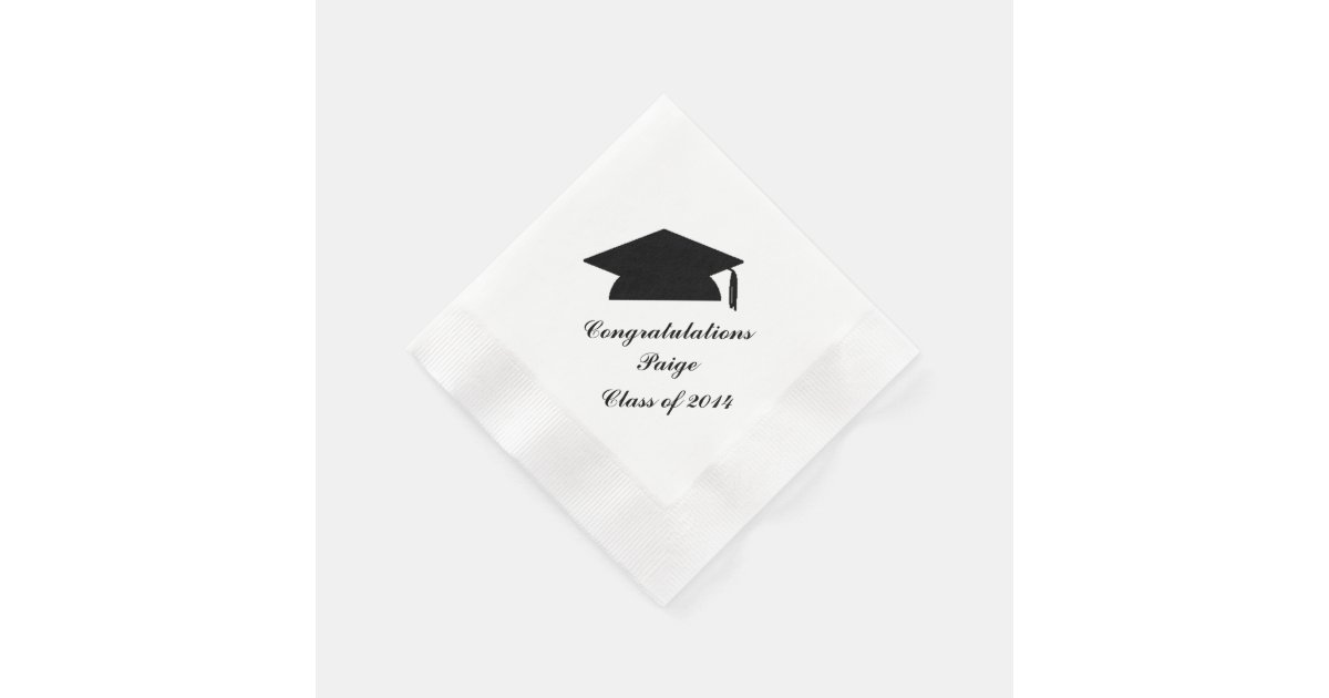 Personalized Graduation Paper Napkins | Zazzle