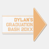 Personalized Graduation Party Arrow Direction Yard Sign | Zazzle