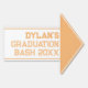Personalized Graduation Party Arrow Direction Yard Sign | Zazzle